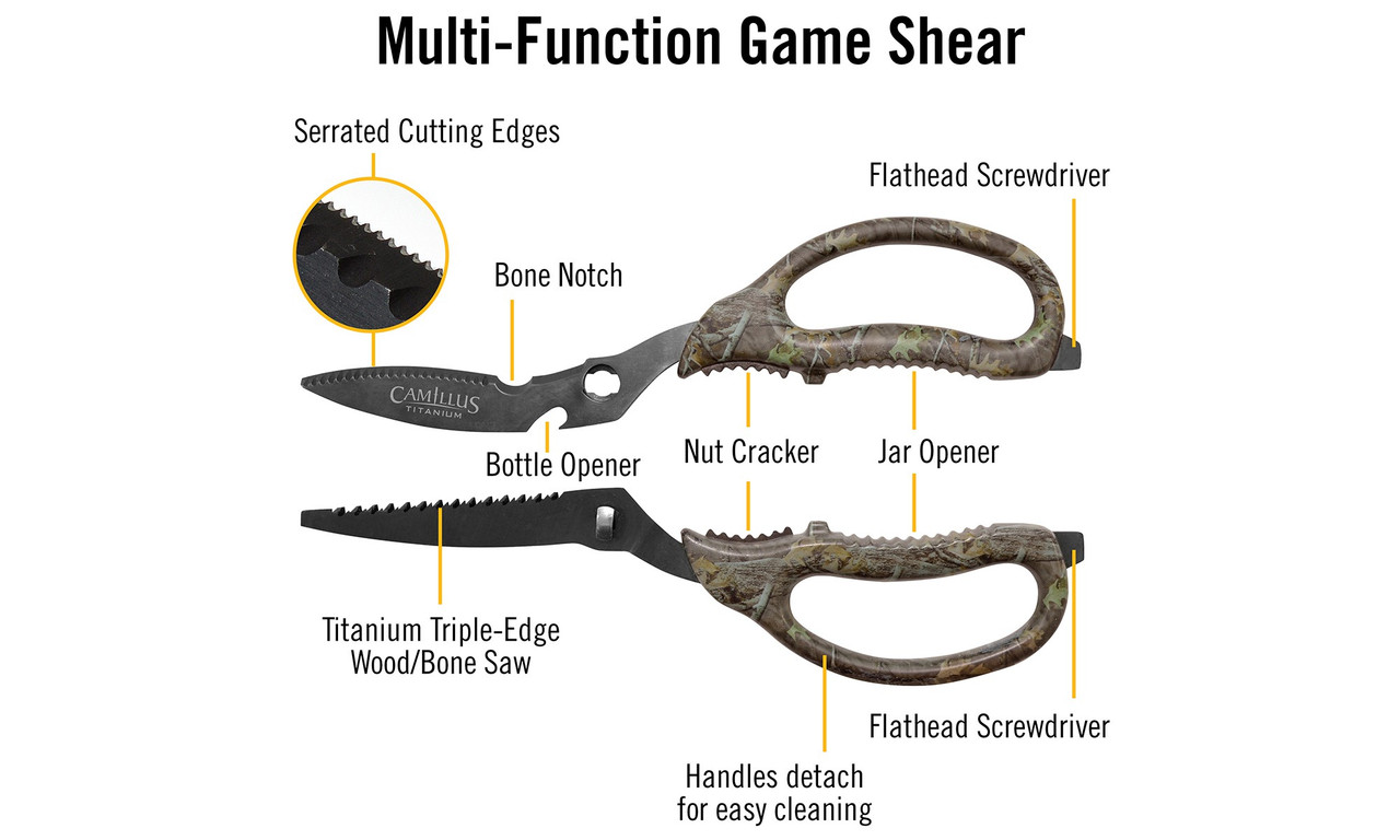 Camillus 9" MultiFunction Game Shear | Camillus
