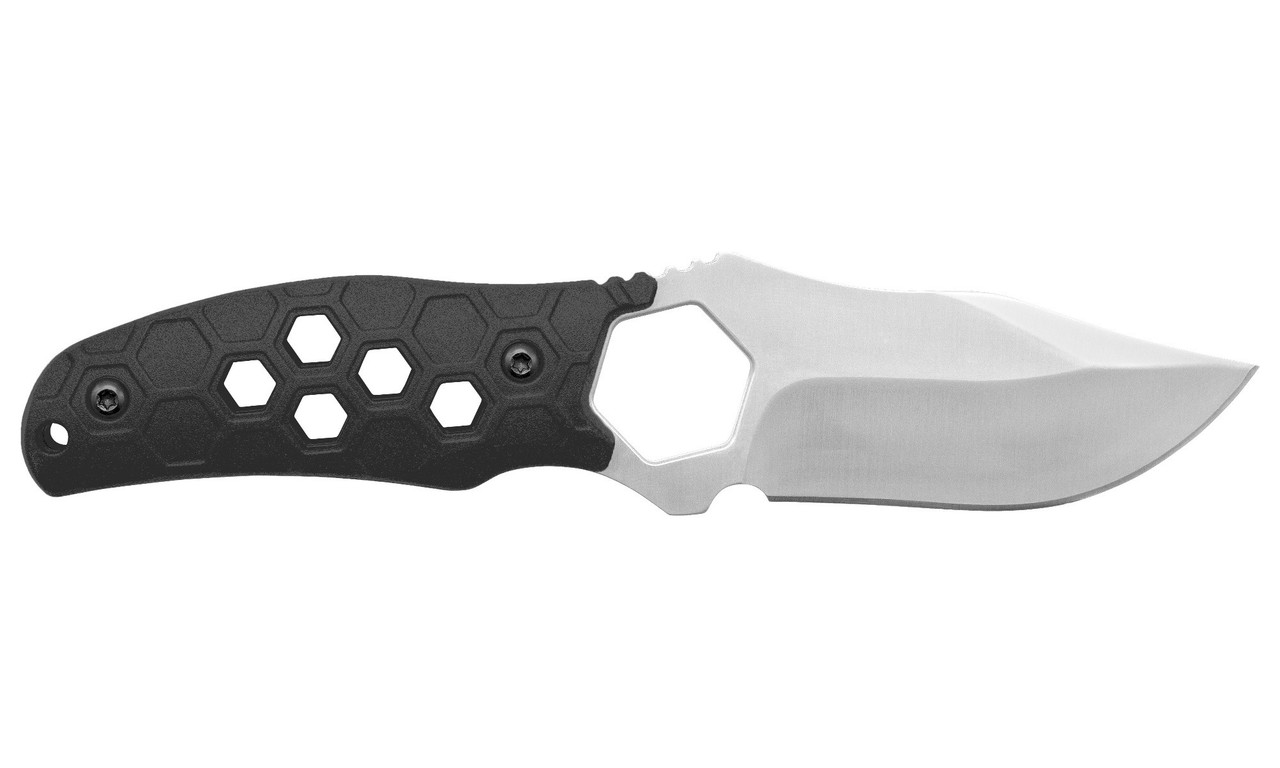 Camillus Comb Black Fixed Blade Knife | Camillus