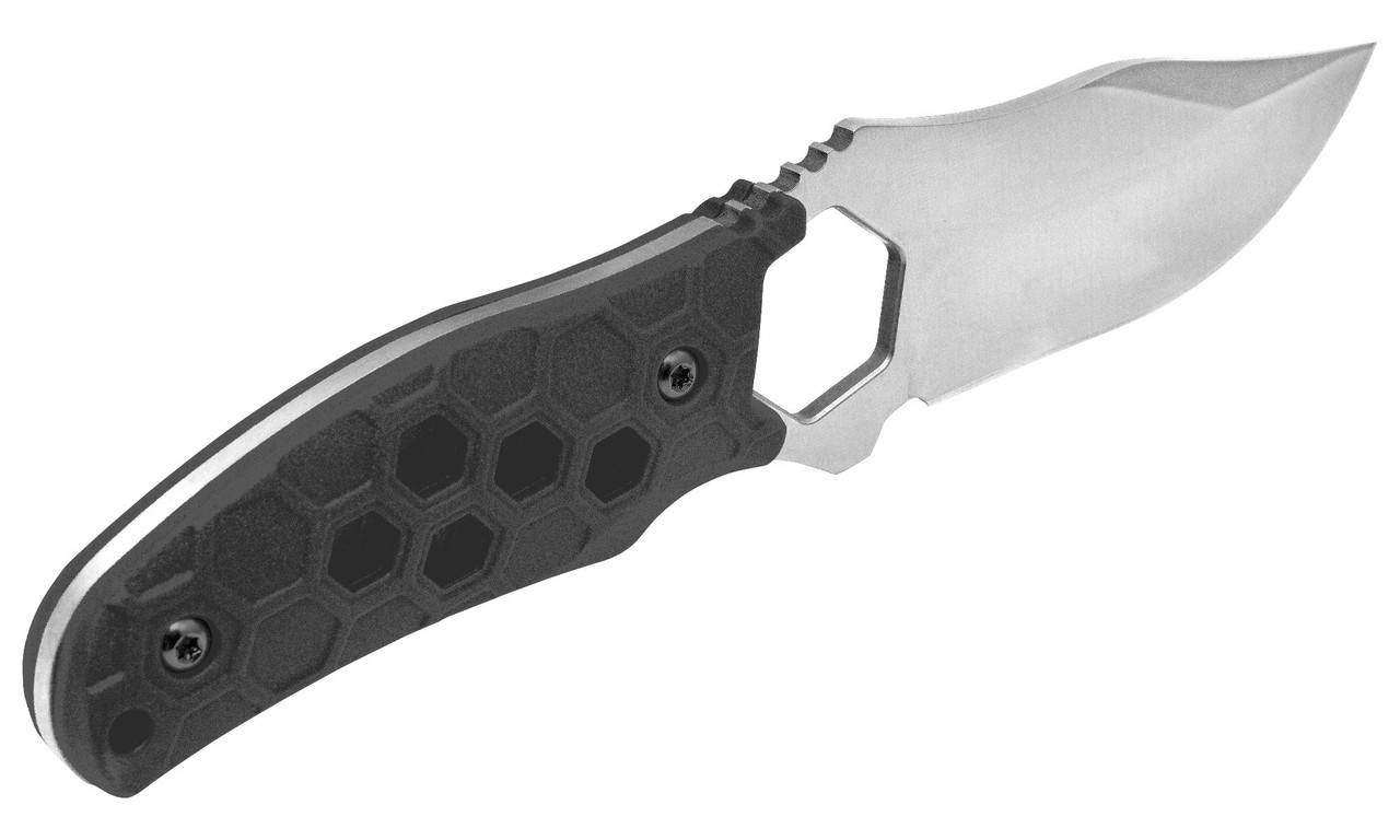 Camillus Comb Black Fixed Blade Knife | Camillus