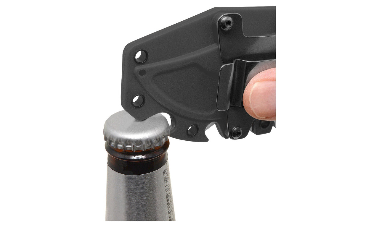 Camillus Comb Black Fixed Blade Knife | Camillus